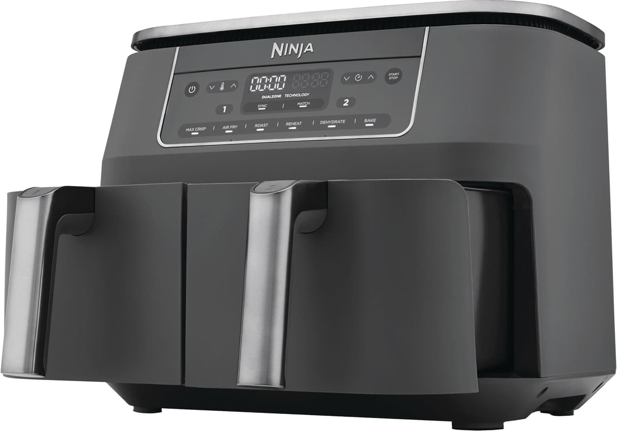 Ninja Dual Zone airfryer DZ300EU (Gun metal grey) - Elkjøp | Elkjøp