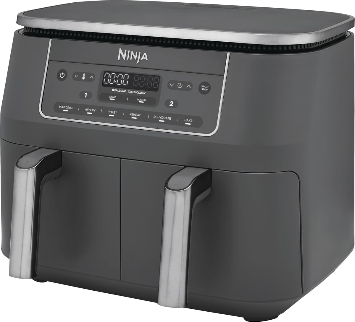 Ninja Dual Zone airfryer DZ300EU (Gun metal grey) - Elkjøp | Elkjøp