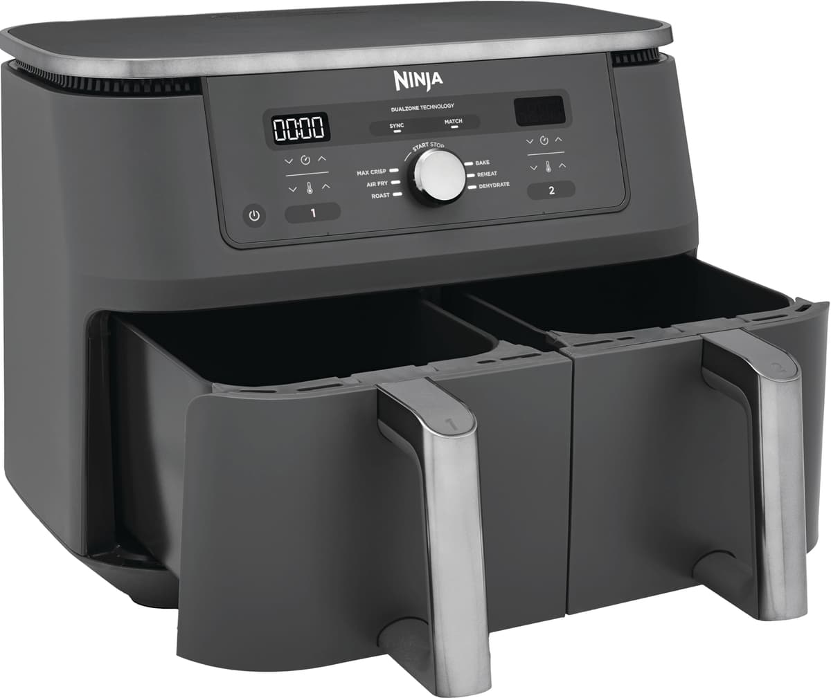 Ninja Dual Zone Max airfryer DZ400EU (Gun metal grå) | Elgiganten