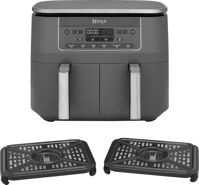 Ninja Dual Zone airfryer DZ300EU (Gun metal grå) | Elgiganten