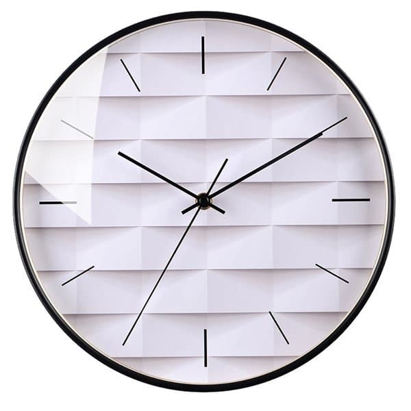 Analog Veggklokke i Minimalistisk Design – 30 cm, Hvit Urskive - Elkjøp ...