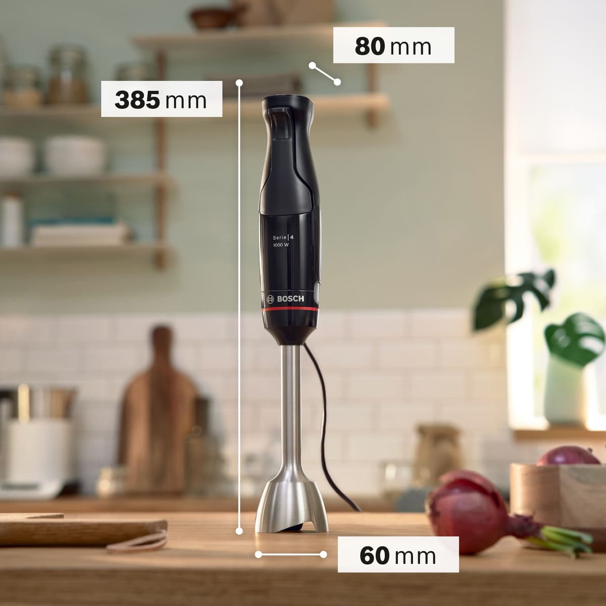 Bosch ErgoMaster Series 4 stavmikser MSM4B624 (sort) - Elkjøp