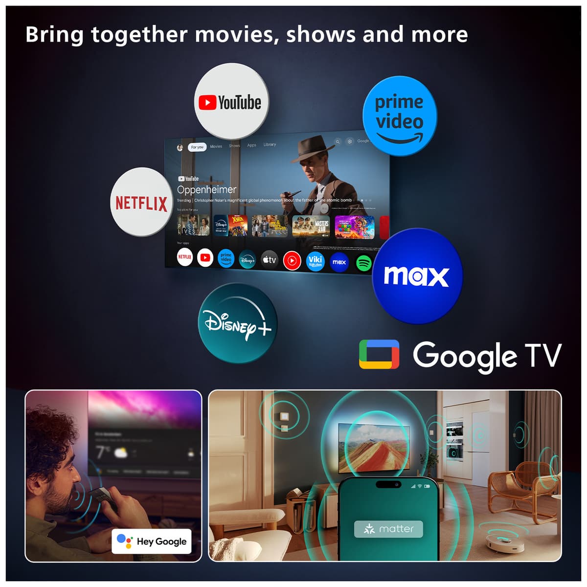 Philips 55” OLED910 4K OLED Smart-TV (2025) - Elkjøp | Elkjøp