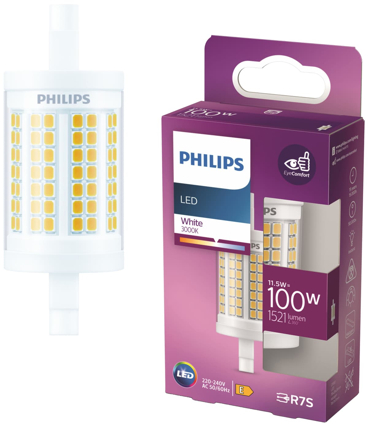 Philips LED pære 11,5W R7S (hvit) - Elkjøp | Elkjøp