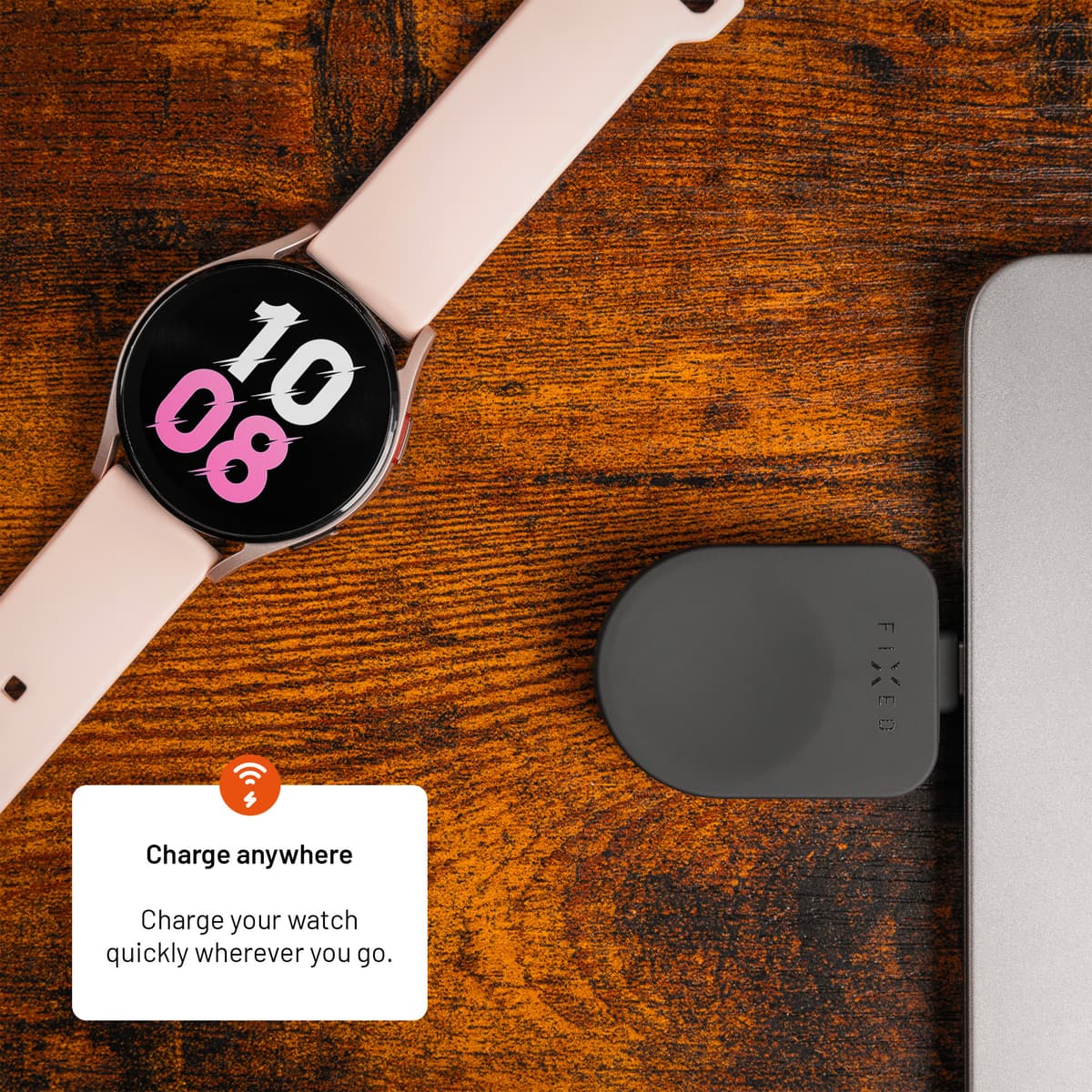 Fixed Samsung Watch trådløs USB-C lader (sort) - Elkjøp