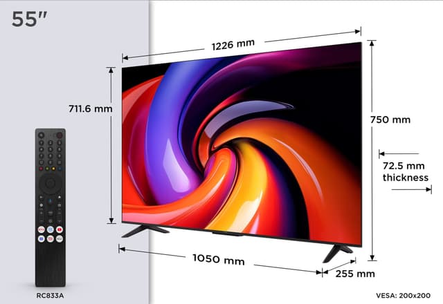 iFFALCON 55" U65 4K LED TV (2025) - Gigantti