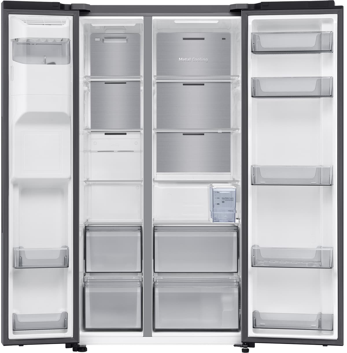 Samsung Side-by-Side RS70F65KETEF (rostfritt stål) - Elgiganten - Elgiganten