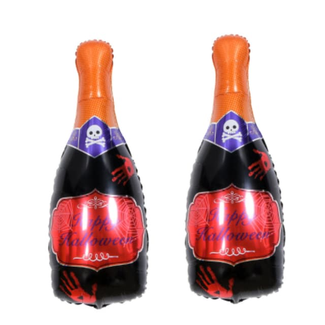 Ilmapallo Halloween-samppanjapullo 98 cm, 2 kpl - Gigantti