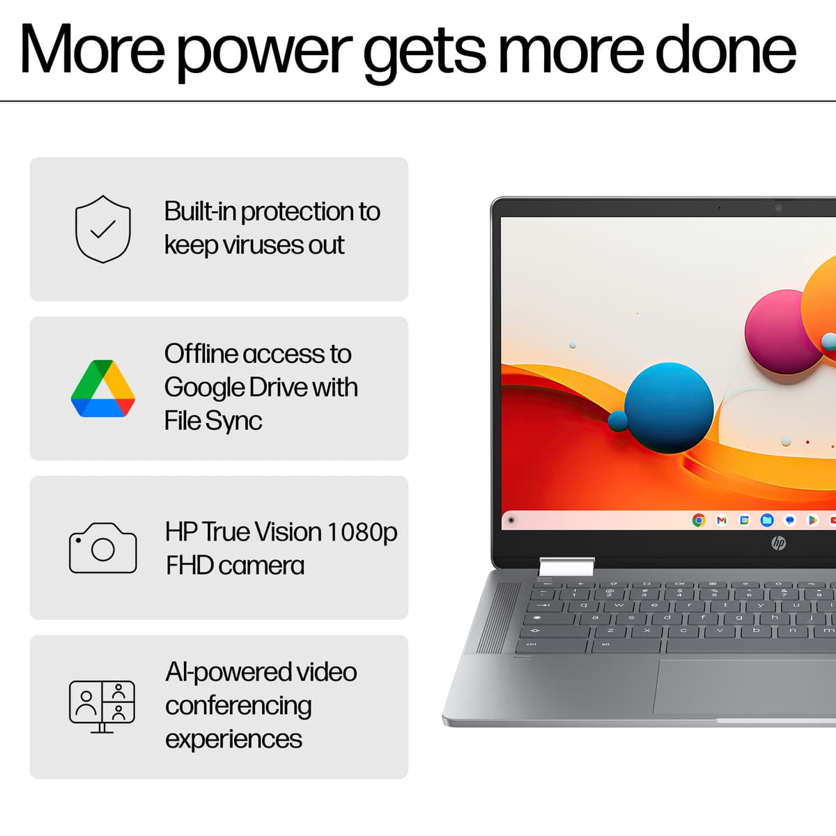 HP Chromebook x360 14 i3-N305/8/128/IPS 14” bærbar PC - Elkjøp