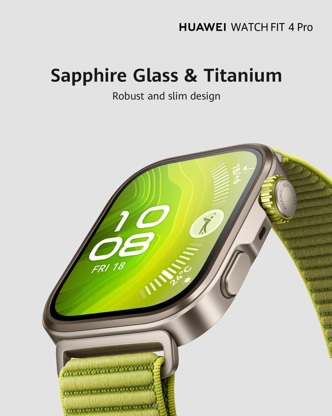 Huawei Watch Fit 4 Pro smartwatch (svart) - Elgiganten - Elgiganten