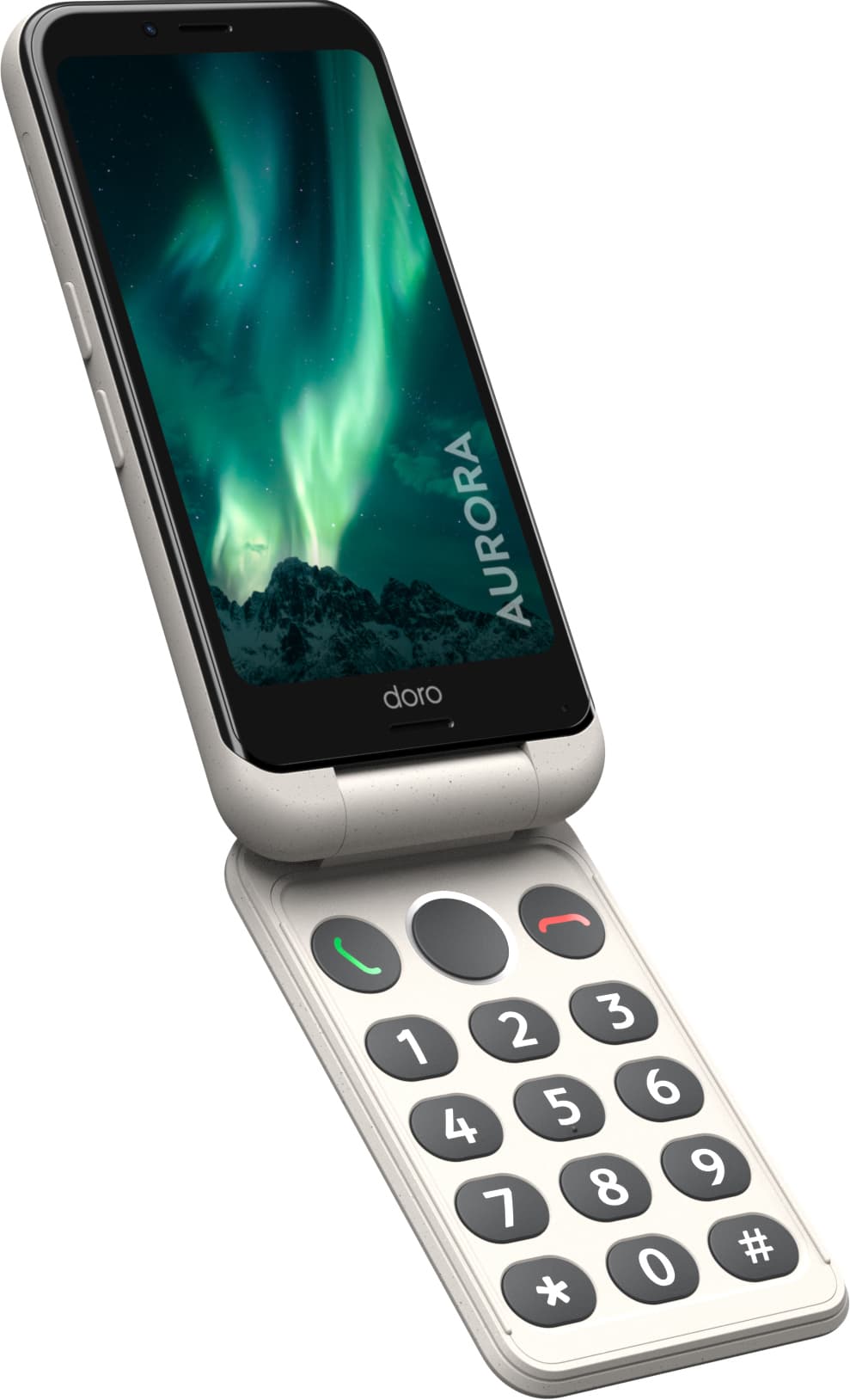 Doro Aurora A21 smartphone 4/64GB (benvit) - Elgiganten - Elgiganten
