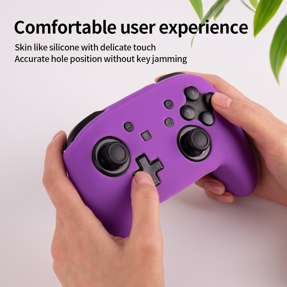 Kompatibel med Nintendo Switch Pro Controller Case Silikon - Hvit ...