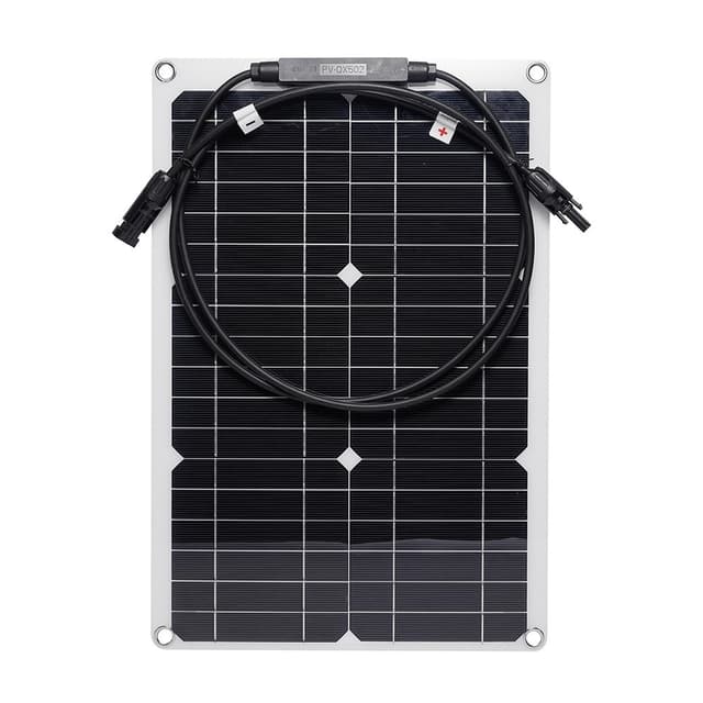 Solcellepanel 20W monokrystallinsk silisium bøyelig solcellepanel for RV / bil / yacht - Elkjøp ...