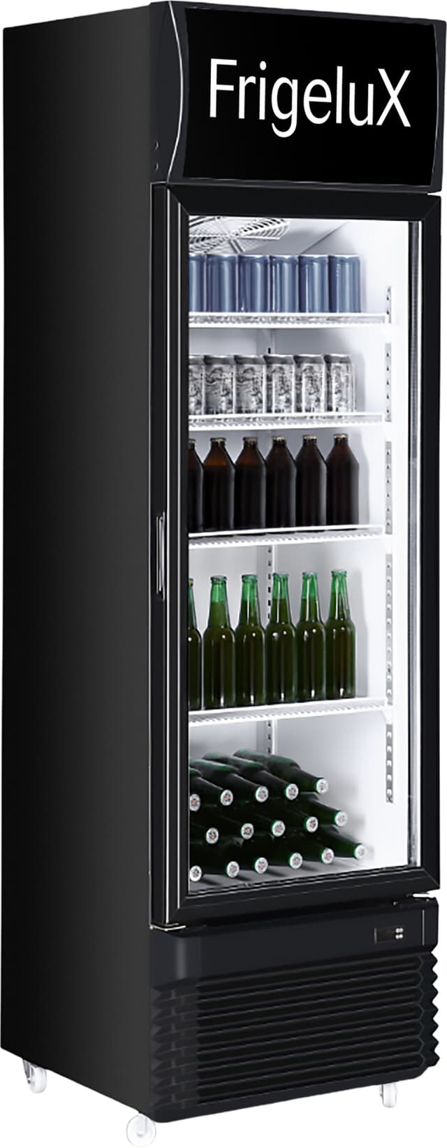 FridgeluX displaykøleskab CF280TOPN (fritstående) | Elgiganten | Elgiganten