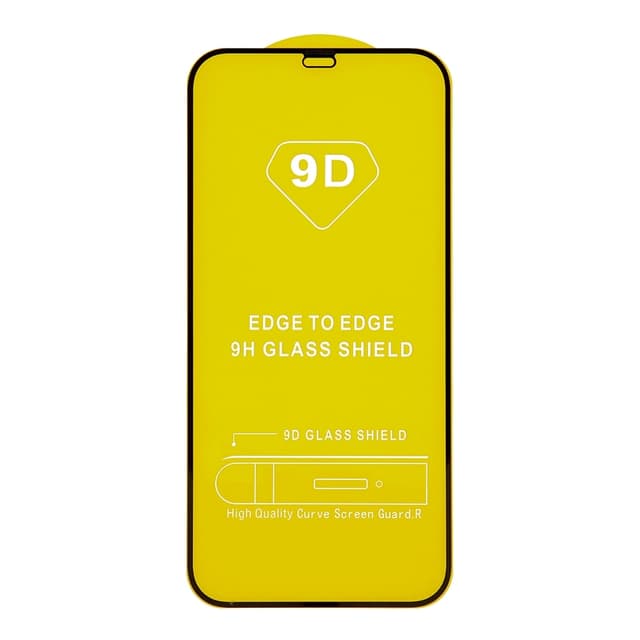 Härdat glas 9D iPhone 14 Pro svart ram - Elgiganten - Elgiganten