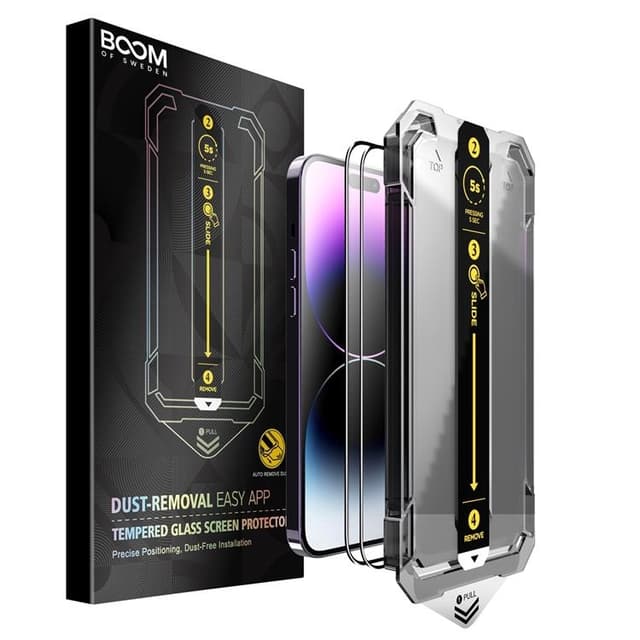 BOOM iPhone 12 Pro Max Härdat Glas Skärmskydd - 2 Pack - Elgiganten - Elgiganten