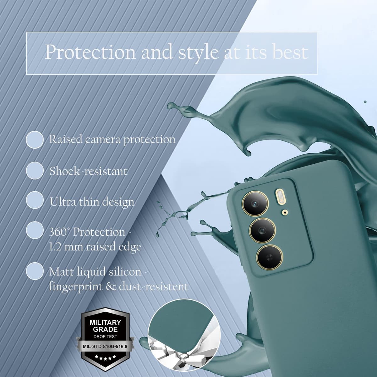 Realme C75 deksel case cover (grønn) - Elkjøp
