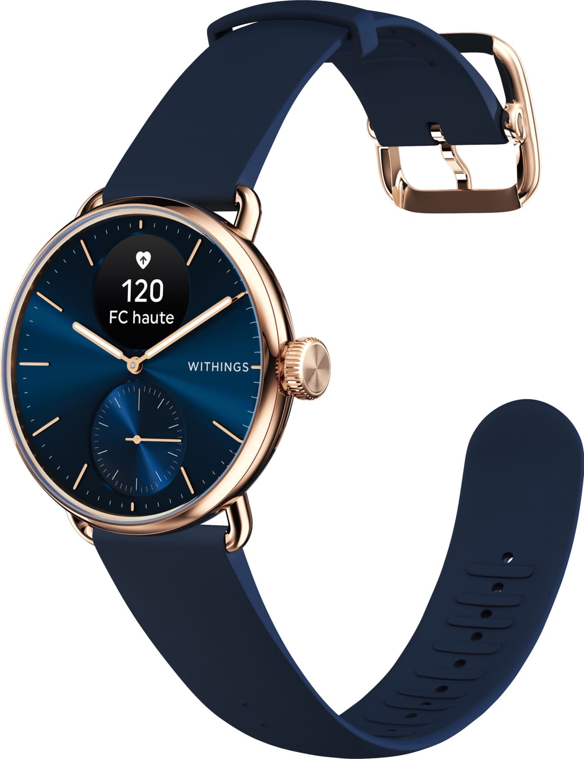 Withings ScanWatch 2 hybrid smartwatch 38mm (blue/rose gold) - Elkjøp ...