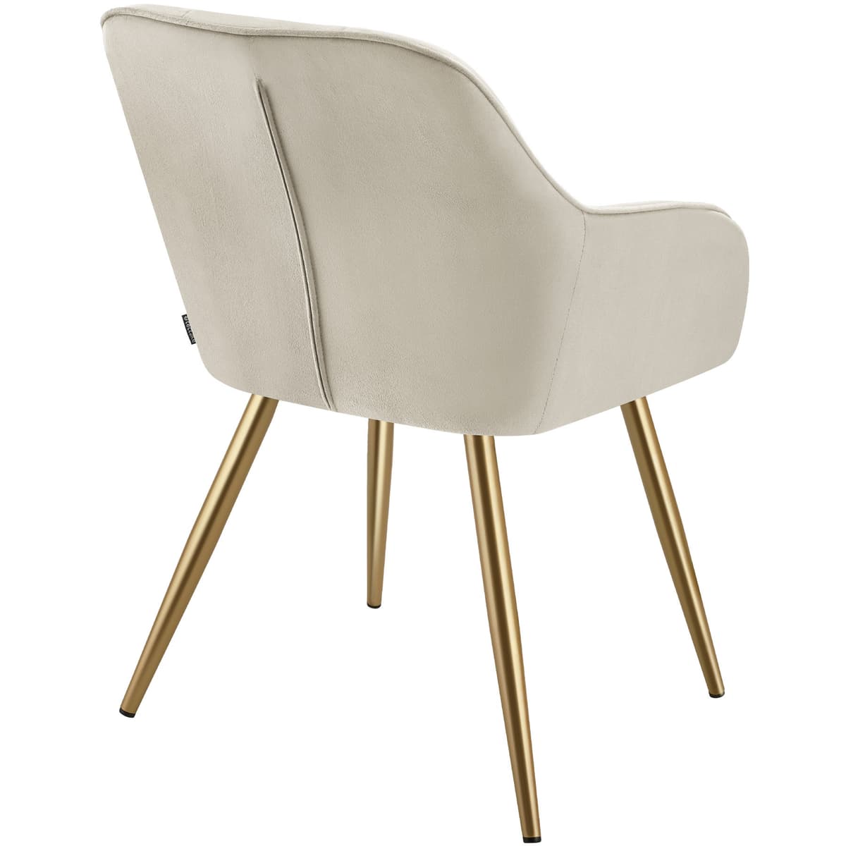 Stol Marilyn, velour, quiltet - Elkjøp