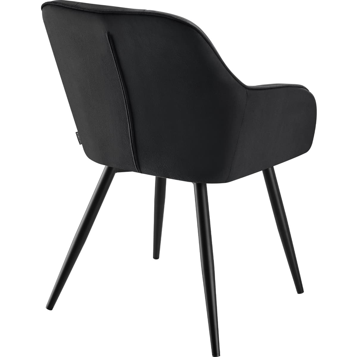 Stol Marilyn, velour, quiltet - Elkjøp