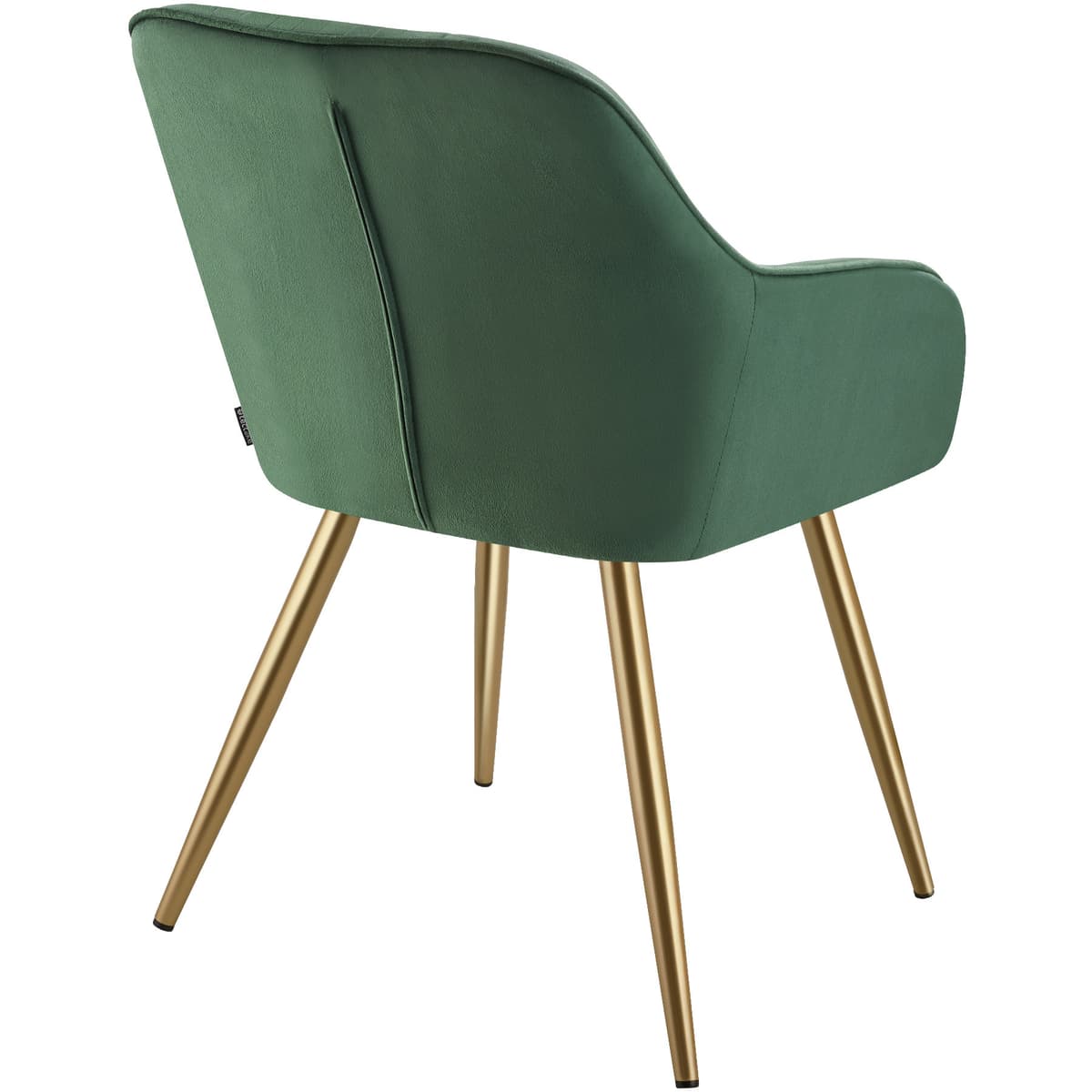 Stol Marilyn, velour, quiltet - Elkjøp
