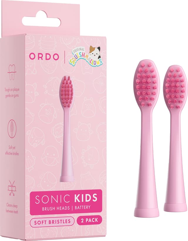 Ordo Sonic Kids Squishmallows Auggie tannbørstehoder 44918 (rosa ...