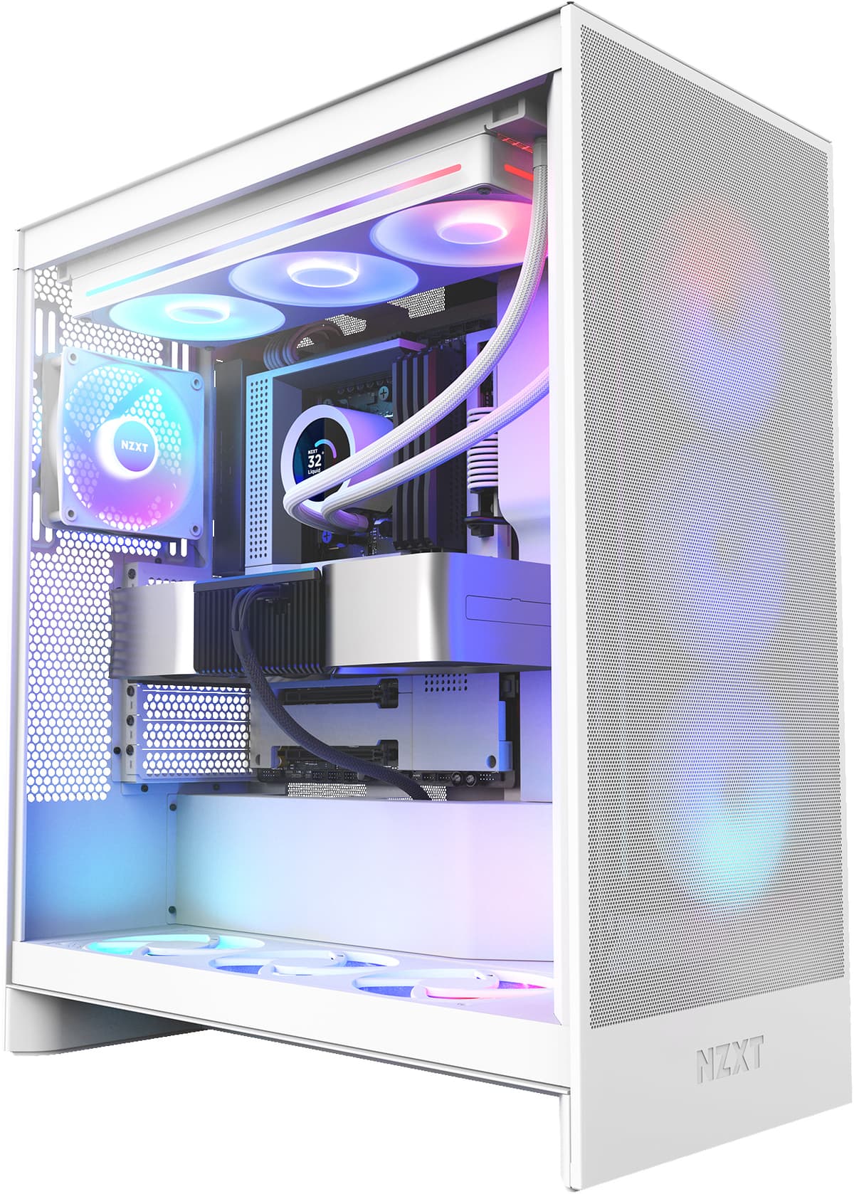 NZXT Kraken Plus 360 RGB AiO kjøler (hvit) - Elkjøp