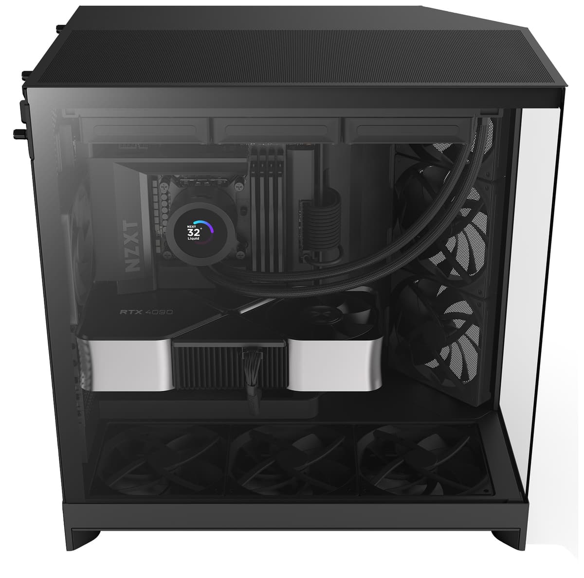 NZXT H9 Flow 2025 PC kabinett (sort) - Elkjøp | Elkjøp
