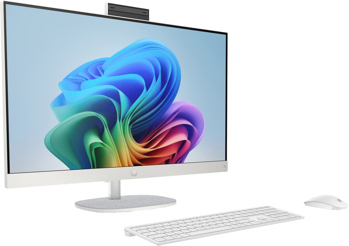 HP All-in-one 27-cr0800no R5-7520U /8/512 27" stationær computer ...