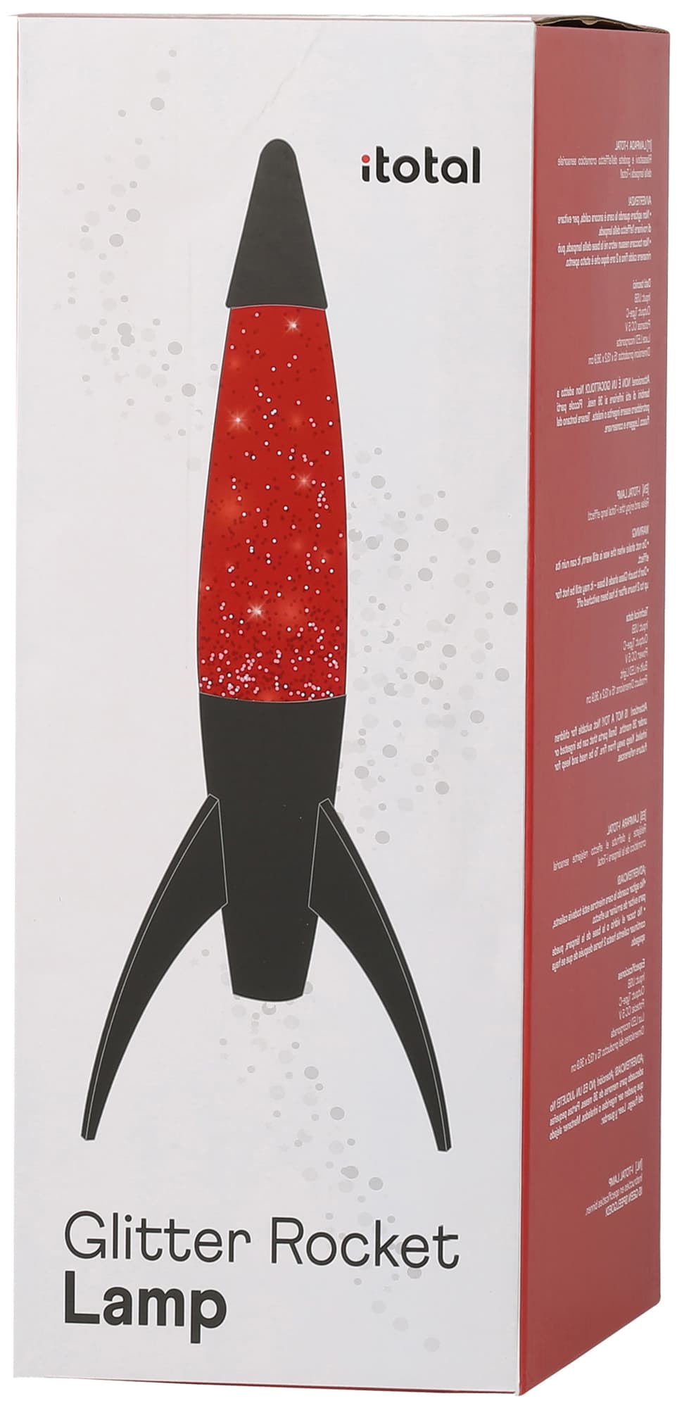 iTotal Rocket Shaped glitterlampe - Elkjøp