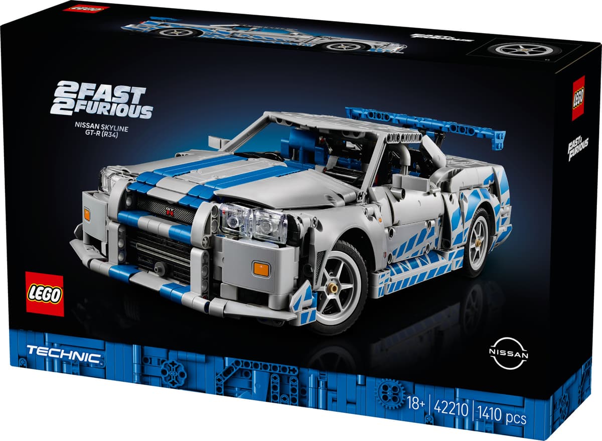 LEGO Technic 2 Fast 2 Furious Nissan Skyline GT-R (R34) 42110 | Elgiganten