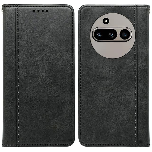 Til Nothing Phone (3a) Etui med skjult magnetlukning - Sort ...