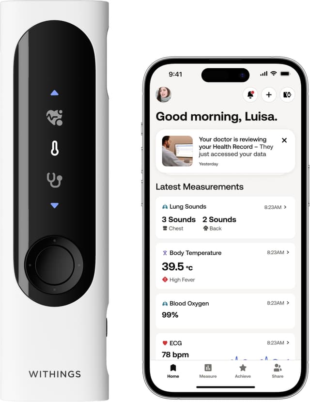 Withings MultiScan BeamO ECG monitor 550231 (gul) - Elgiganten - Elgiganten