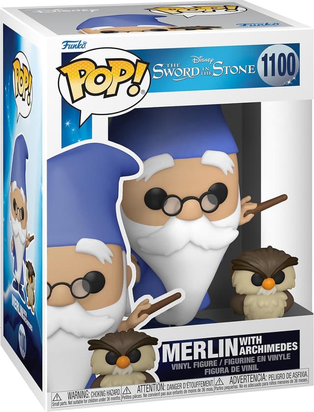 Funko POP The Sword In The Stone actionfigur (Merlin, Archimedes ...