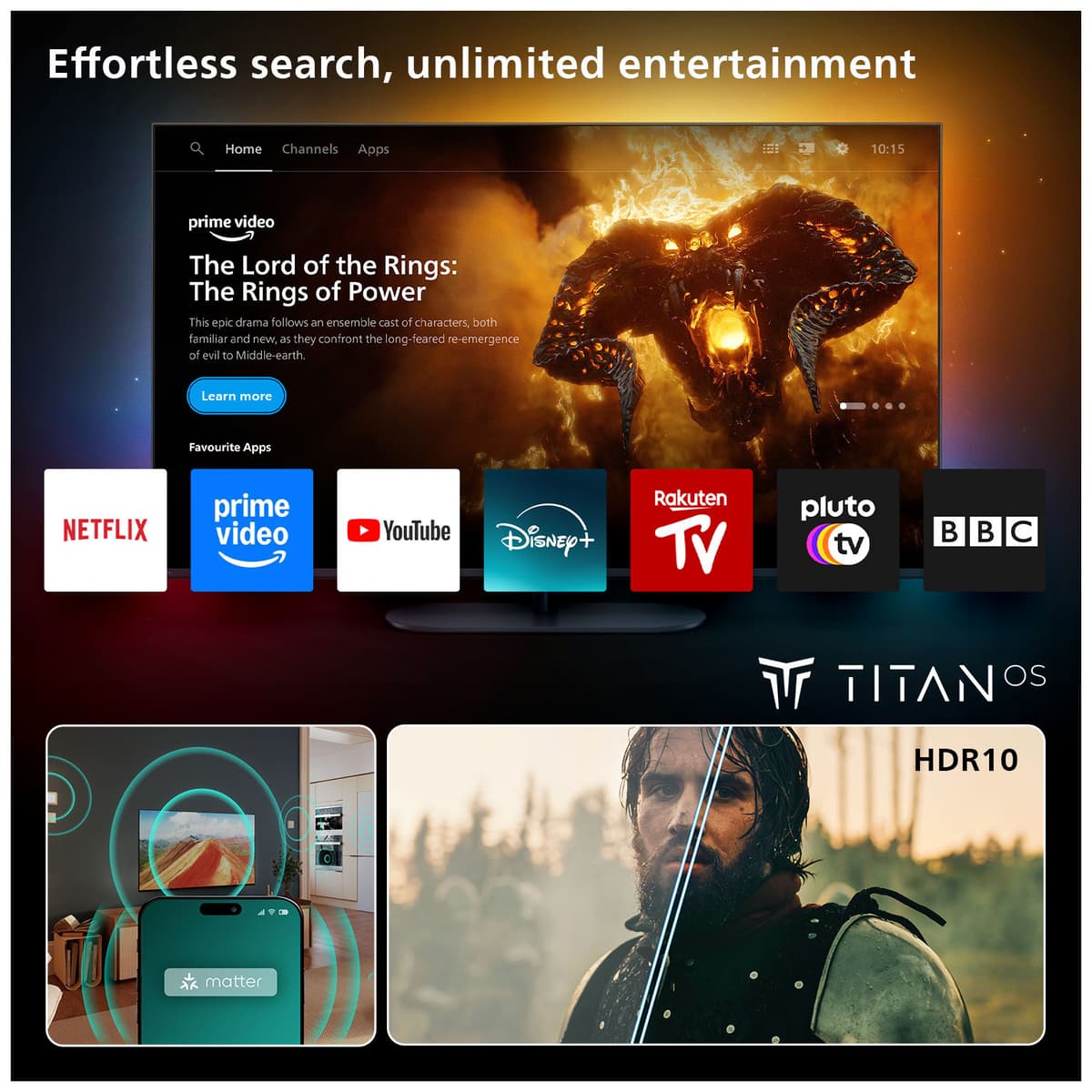 Philips 24” PHS6000 HD Ready LED Smart-TV (2025) - Elkjøp