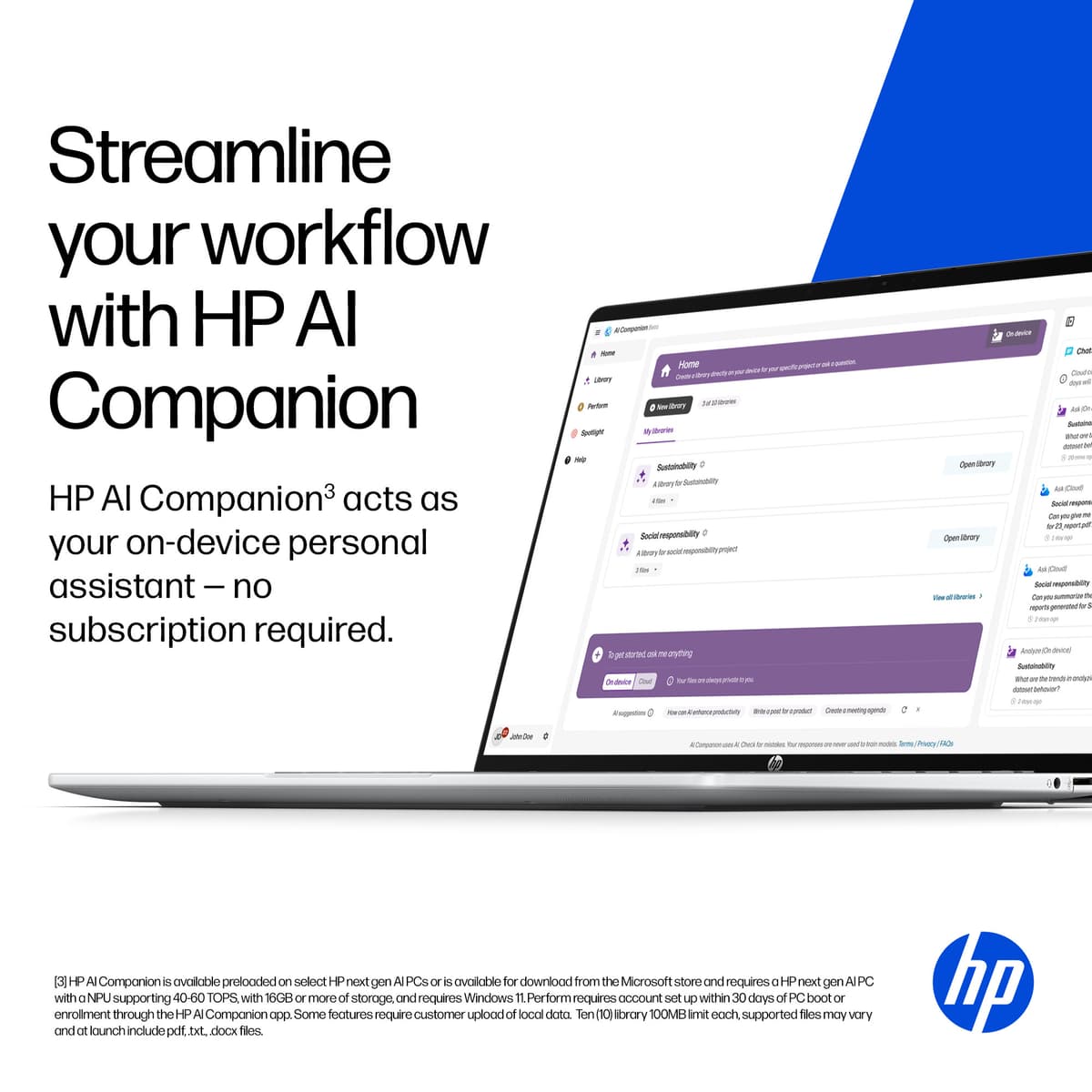 HP OmniBook 5 14 Snap-8C/32/1024/OLED 14" Copilot+ PC - Elkjøp | Elkjøp