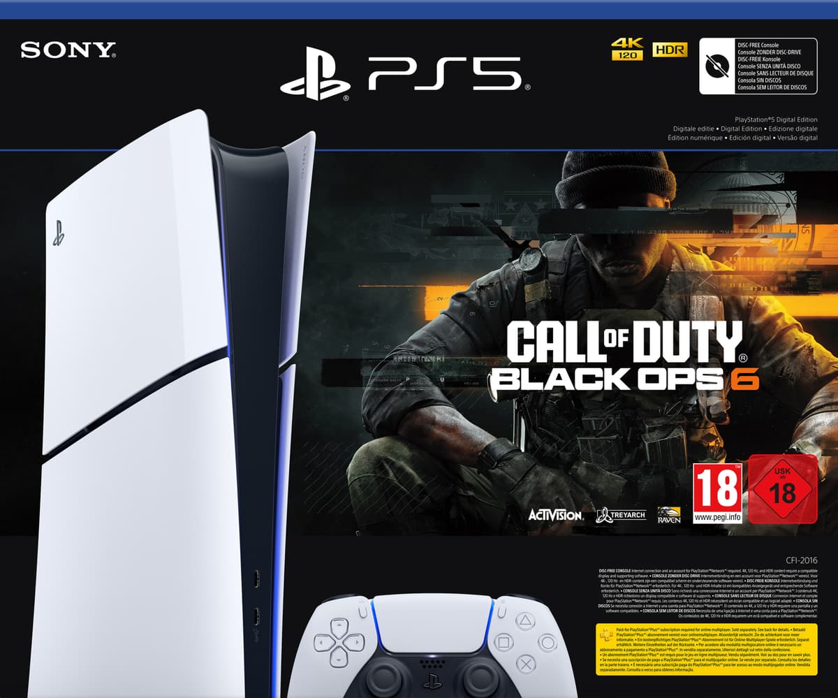 PlayStation 5 Digital Edition spillkonsoll (CoD Black Ops 6-pakke) - Elkjøp
