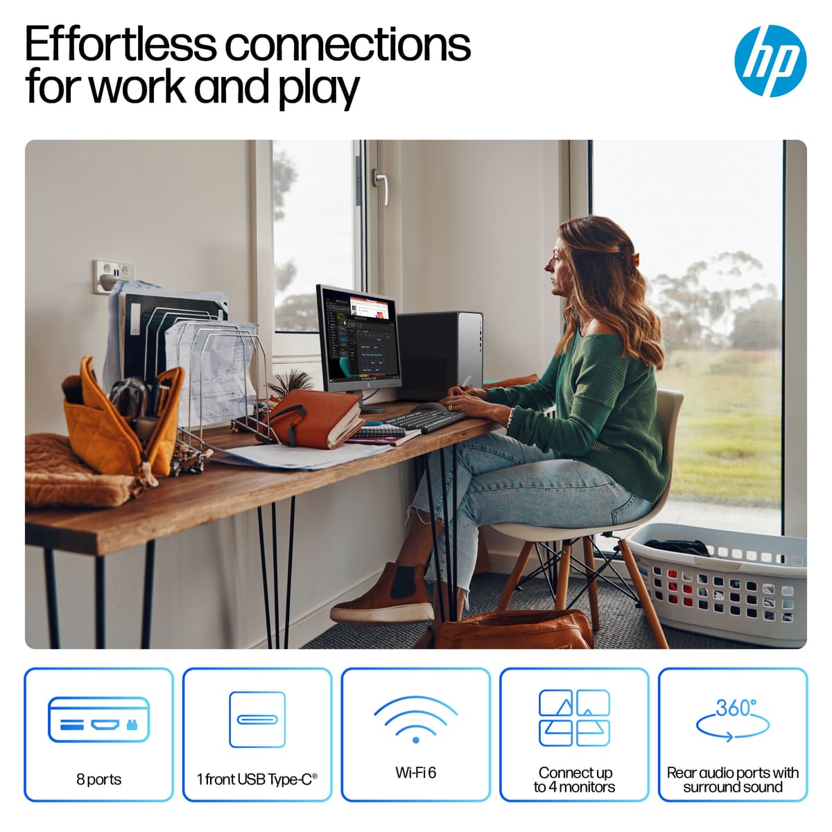 HP OmniDesk M02-0805no i7-14/16/1TB stasjonær PC - Elkjøp | Elkjøp