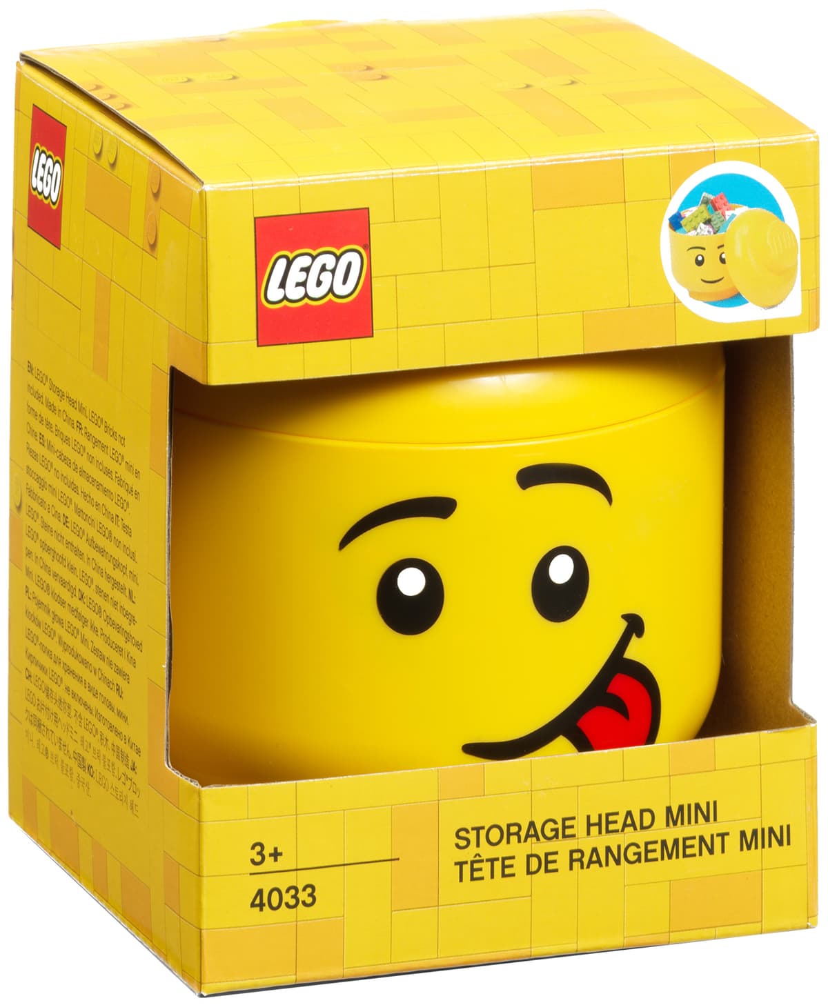 LEGO mini opbevaringskasse (Fjollede Hoved) | Elgiganten | Elgiganten