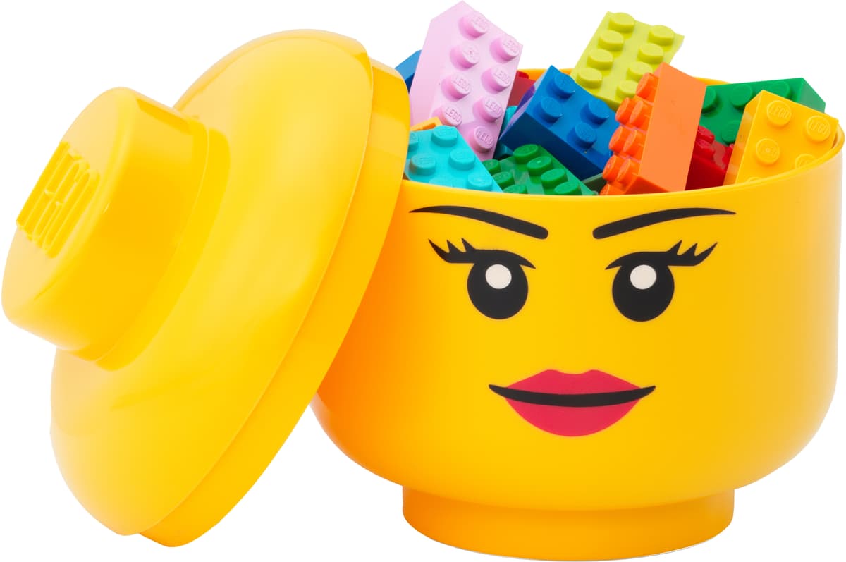 LEGO mini opbevaringskasse (Pigehoved) | Elgiganten | Elgiganten