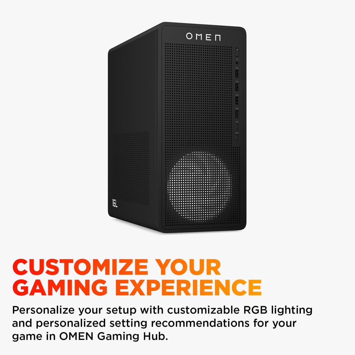 HP OMEN 16L i5-14400F/16/512/RTX5060 stasjonær gaming PC - Elkjøp | Elkjøp