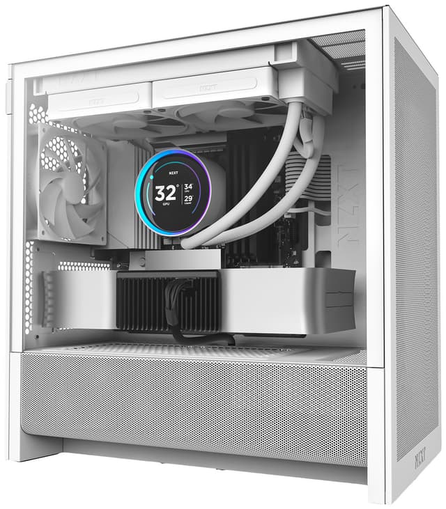 NZXT H3 Flow 2025 PC-kabinett (hvit) - Elkjøp | Elkjøp