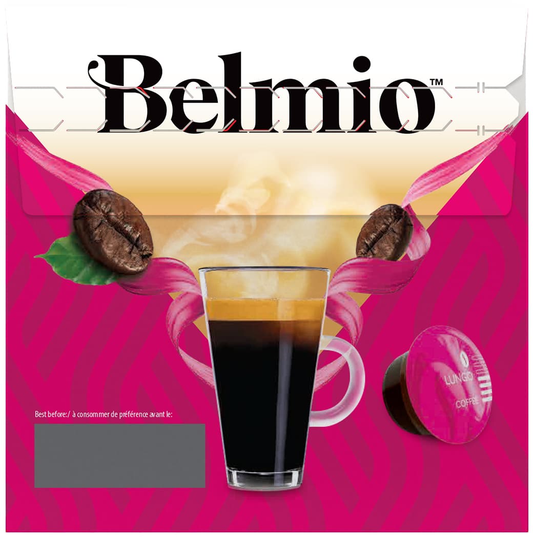 Belmio Lungo Fortissimo kaffekapslar för Dolce Gusto (8x2 pack ...