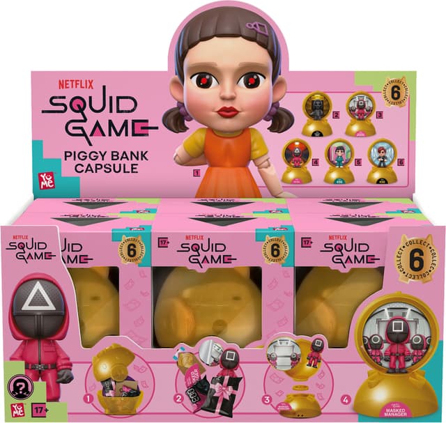 YuMe Squid Game Blind Box Piggy Bank kapseli - Gigantti verkkokauppa