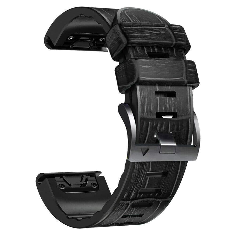 Silikone urrem til Garmin Fenix 8/7X/6X/5X Sort 26 mm | Elgiganten
