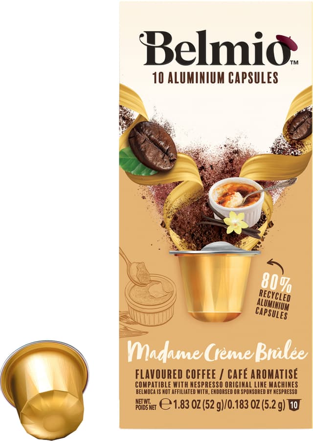 Belmio Madame Crème Brûlée kaffekapsler til Nespresso (10 stk ...