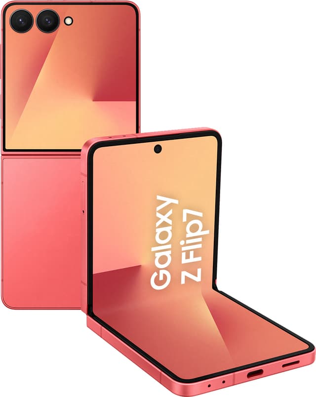 Samsung Galaxy Z Flip 7 5G smartphone 12/512GB (Coral Red) | Elgiganten | Elgiganten