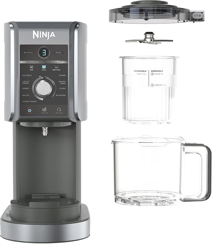 Ninja CREAMi Deluxe ismaskine NC502EU (sølv) | Elgiganten