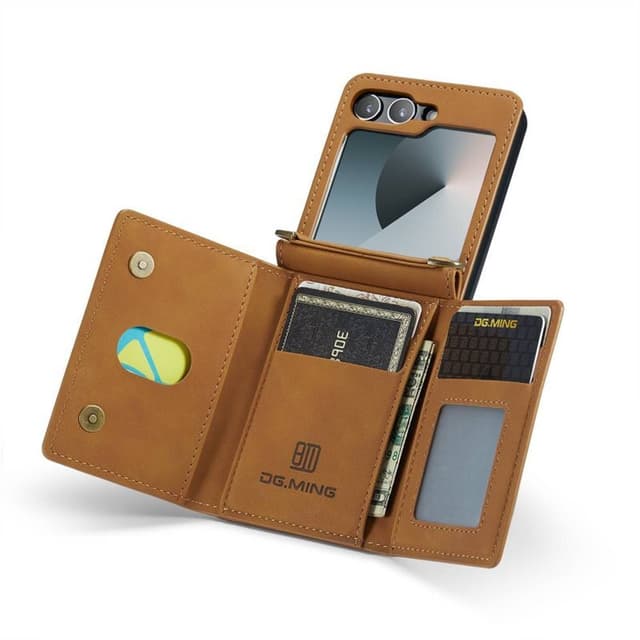 DG-Ming M2 skal Samsung Galaxy Z Flip 7 FE - Brun - Elgiganten - Elgiganten