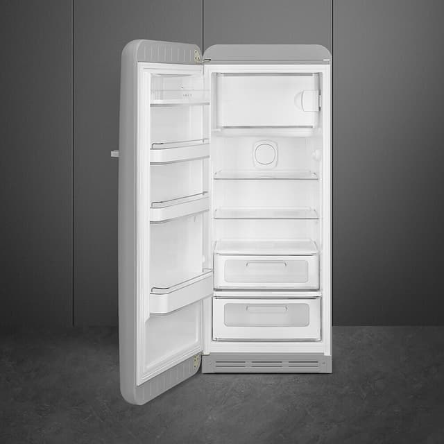 Smeg 50's Style Kombiskap FAB28LSV6 (sølv) - Elkjøp